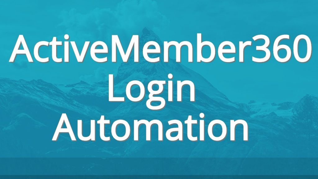 ActiveMember360 Login automation - Integrate Pro
