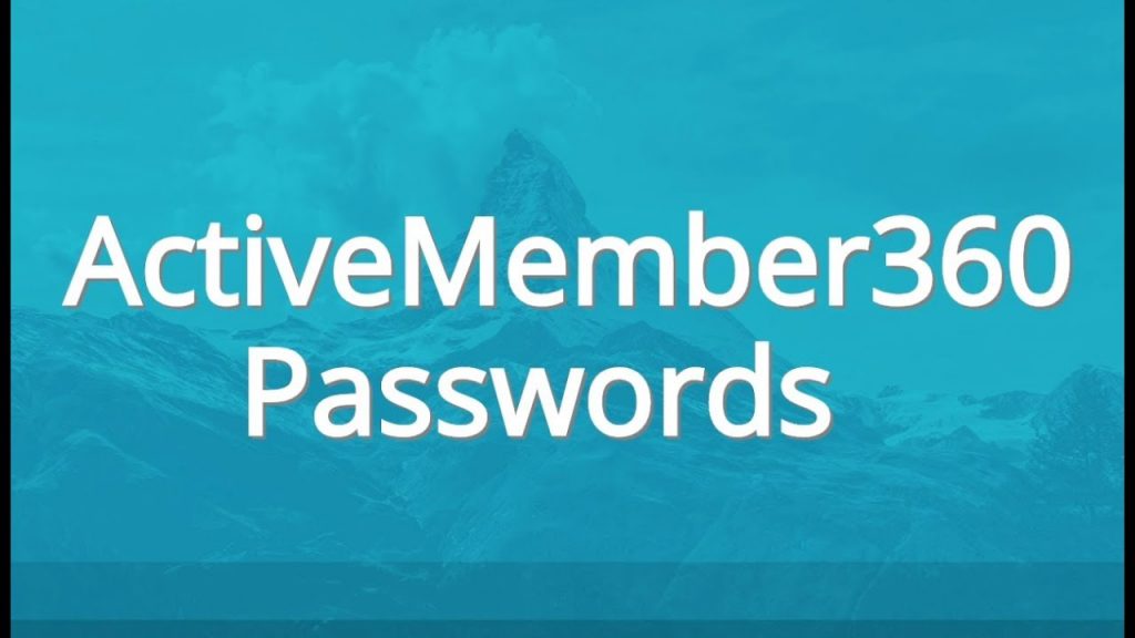 ActiveMember360 Passwords - Integrate Pro